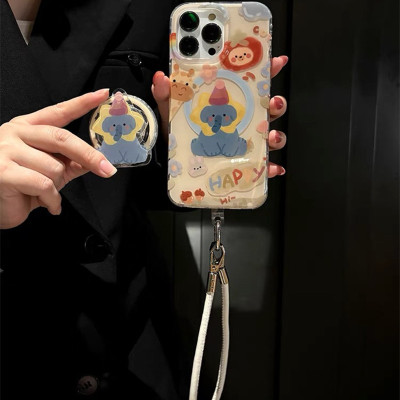 适用三星s25s24s23s22s21U手机壳note10+磁吸支架s20fe可拎手绳s8s9斜挎网红超火s10小众高级A53a72A55a42A71