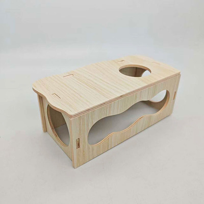 仓鼠躲避屋木制平台造景避暑隧道