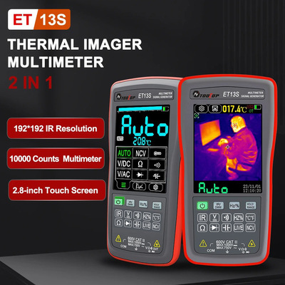 TOOLTOP热成像万用表ET13S高像素红外仪触摸屏工业地暖电路板维修