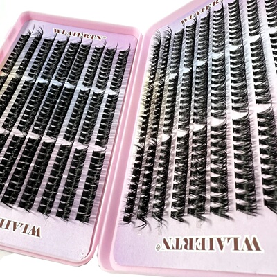 Faux Mink Eyelashes 540Cluster C Curled 9-16mm Mixed Natura
