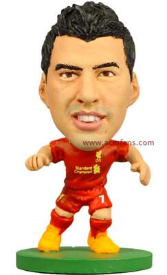 利物浦球星公仔 苏亚雷斯 足球人偶模型 SoccerStarz