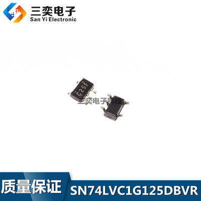 SN74LVC1G125DBVR 丝印C25F C255 SOT23-5 单总线缓冲器 原装正品