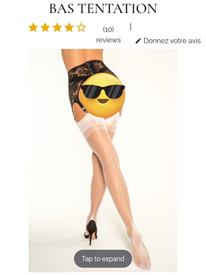 法国Cervin BAS TENTATION 15D 尼龙无弹力复古背线锁眼FFC吊带袜