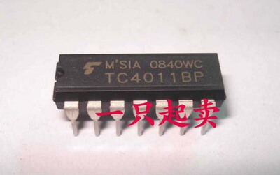 全新原装 TC4011BP TC4011 直插DIP-14 四2输入与非门