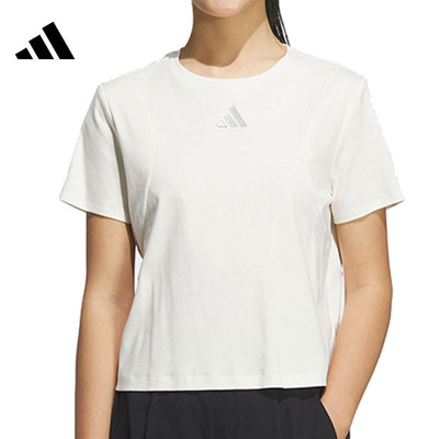 adidas阿迪达斯女子运动休闲短袖T恤JM8819