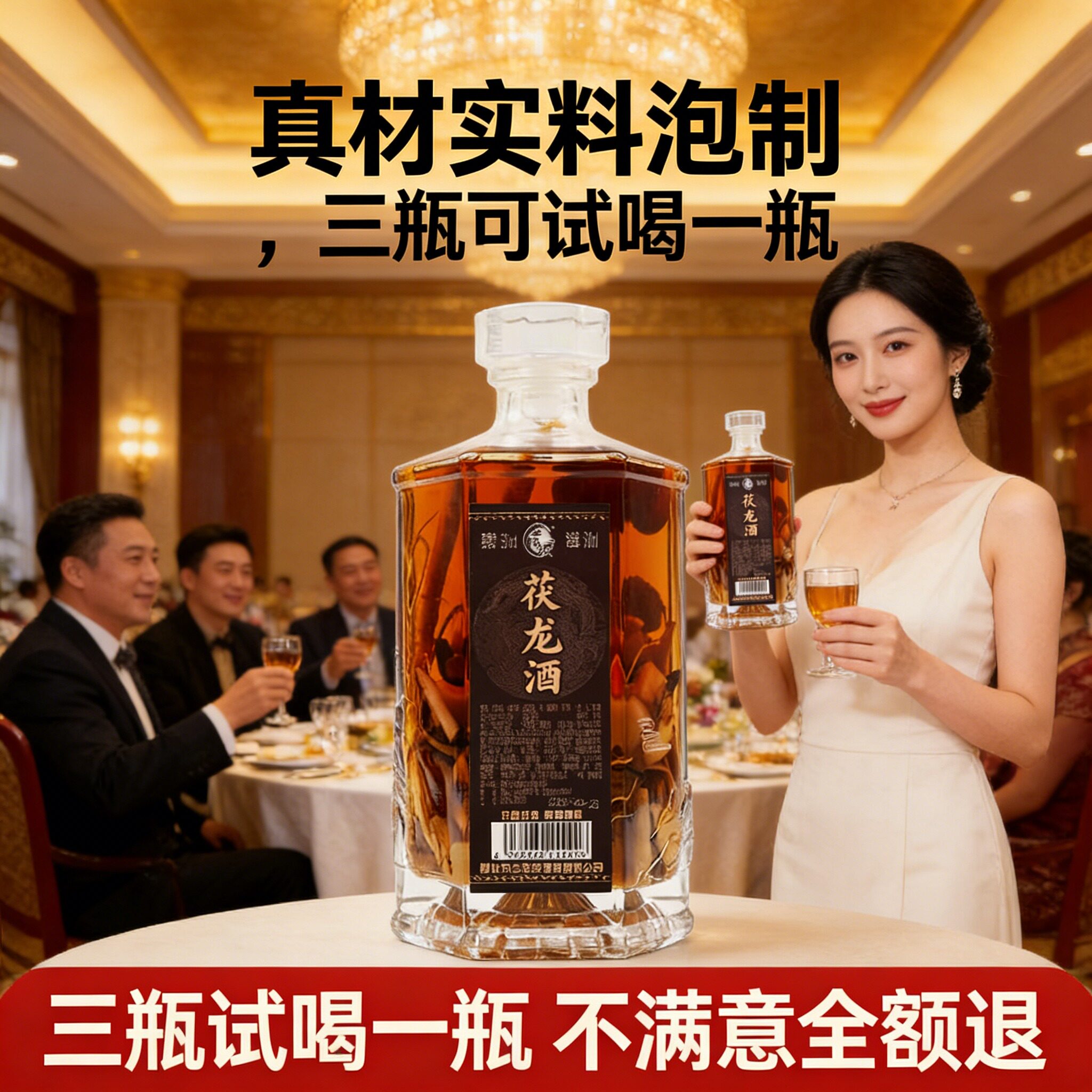 【苗家古方 草本浸泡】茯龙酒陶坛陈酿纯粮养生配制酒