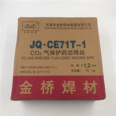 金桥JQ.CE71T-1（H5）/YJ501-1L/501Ni/601Ni1.5气体保护药芯焊丝