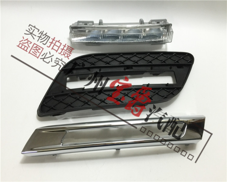 适用奔驰W166雾灯ML300杠灯ML320日行灯ML350电镀条ML400灯罩灯框