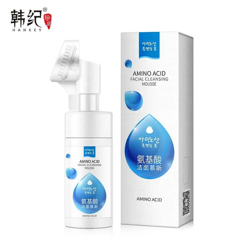 韩纪氨基酸洁面慕斯清洁不紧绷卸妆洁面乳男士泡沫洗面奶女护肤品