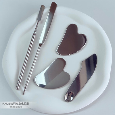 HALIE不锈钢粉底铲省粉底
