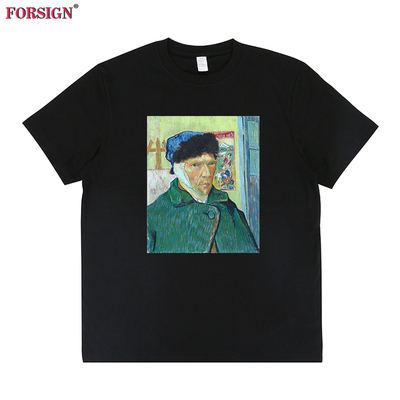 自画像文森特梵高Van Gogh荷兰画家1889绑带油画短袖T恤男女