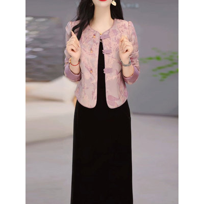 小香风套装连衣裙2025新款女春秋十三行爆款气质轻奢高级感两件套