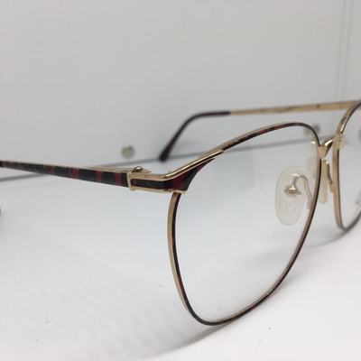 中古cheryl tiegs金色合金眼镜架日本产