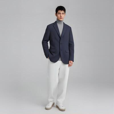 羊毛西服休闲上衣秋冬款修身