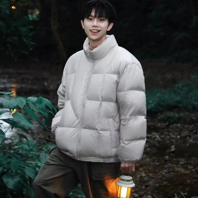 （鸟）冬季男士潮流防泼水立领羽绒服保暖防风面包服D4371/GX2