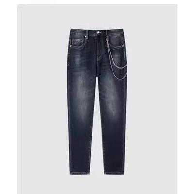 G家商场款2024奥莱秋冬男加薄绒保暖牛仔裤直筒牛仔长裤5002J/D19