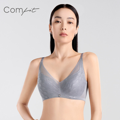 【柔纱风巢杯】Comfit软支撑内衣女大胸显小收副乳文胸薄CBW0183