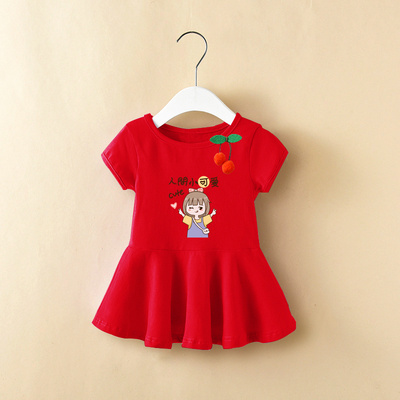 女童连衣裙夏装2025新款洋气时髦宝宝公主裙1岁2婴儿夏季短袖裙子