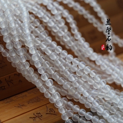 古风天然簪子步摇项链串珠白玛瑙