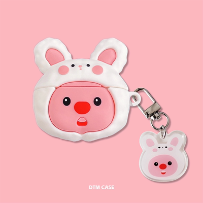 适用xiaomi小米redmi红米buds4保护套5pro活力版redmibuds3露比airdots3pro小海狸无线蓝牙耳机壳loopy硅胶