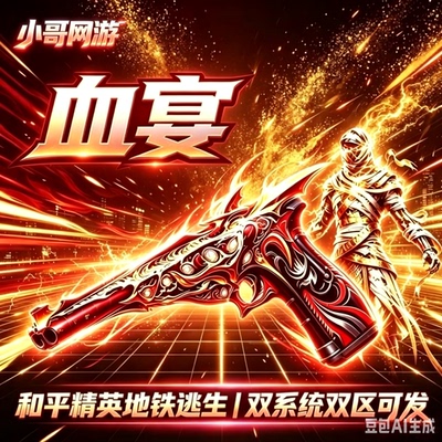 【可回收】和平精英地铁逃生传世武器苏尔南血宴传世手枪1-7钻