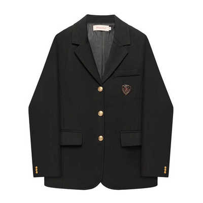 高级感韩版学院风小个子气质西服