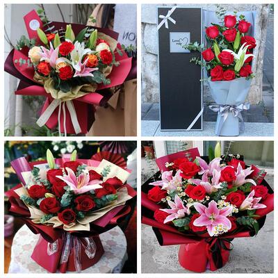 520情人节红玫瑰鲜花生日花束上海徐汇区天平路湖南路斜土路同城