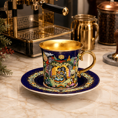 Rosenthal24K绘金咖啡杯盘珍藏