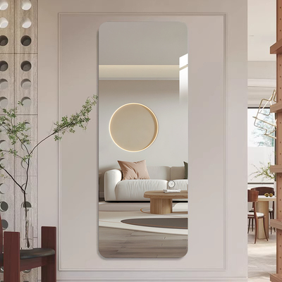 全身镜免打孔高清真实玻璃镜挂墙