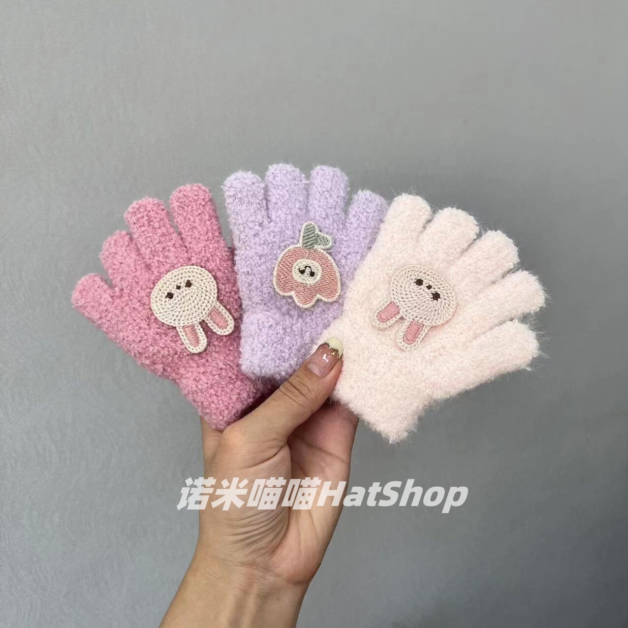 儿童冬季保暖全指手套婴幼儿童包五指冬季通用分指宝宝0-3岁卡通
