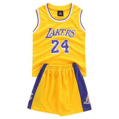 儿童科比24号球衣男女童春秋冬篮球服4件套长袖训练服Kobe Bryant