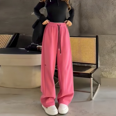 加绒运动裤女2025秋冬新款