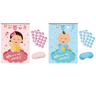 可爱宝宝迎婴派对蒙眼游戏