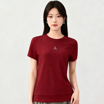 AMASS/阿玛施新款福利简约时尚百搭显瘦短袖T恤530186