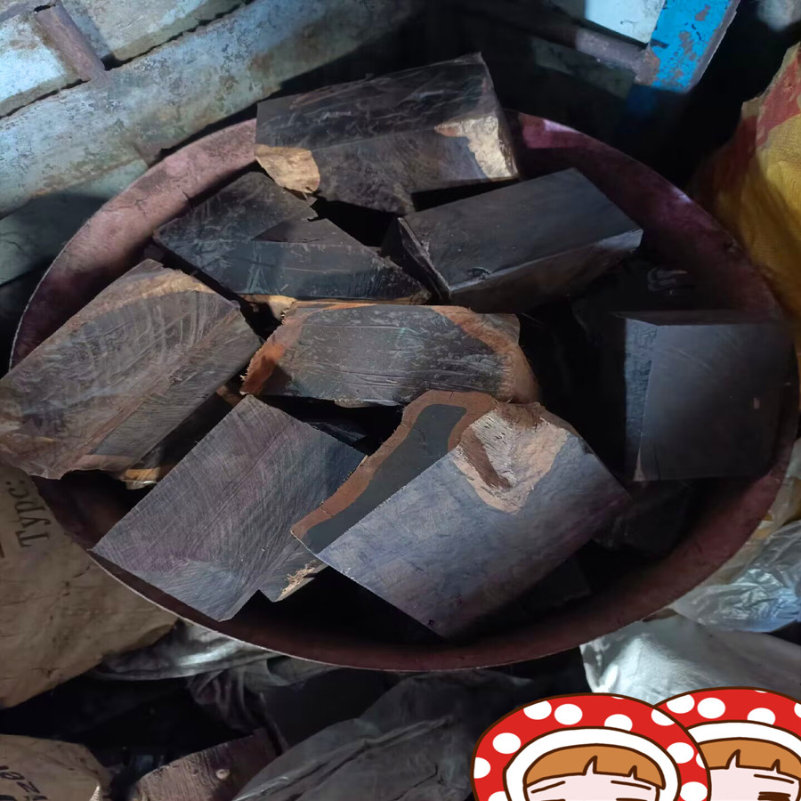 黑檀紫光檀红檀手把件料边角料随形雕刻料DIY手工木工珠子手串5斤