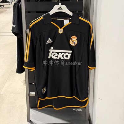 ADIDAS阿迪达斯正品REAL MADRID 99/00AWAY皇马足球衣短袖JW1992