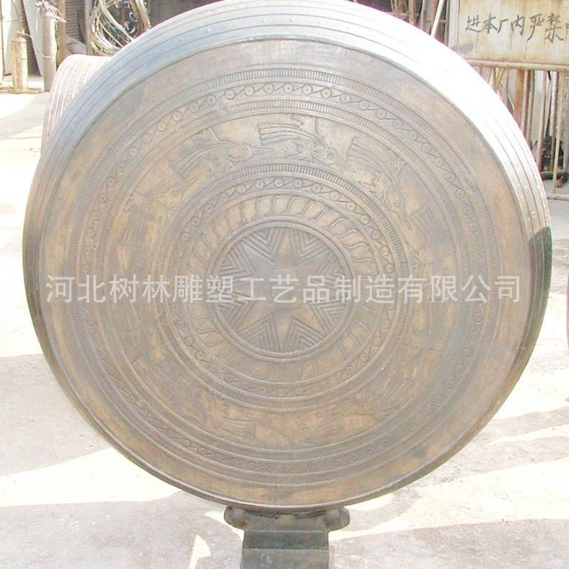 热销文化鼓边鼓雕塑城市户外铸铜鼓活动纯铜主题雕塑大铜鼓