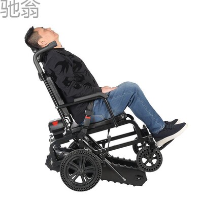 xjz电动爬楼轮椅上下楼梯椅老年残疾爬楼机智能代步车履带式轻便