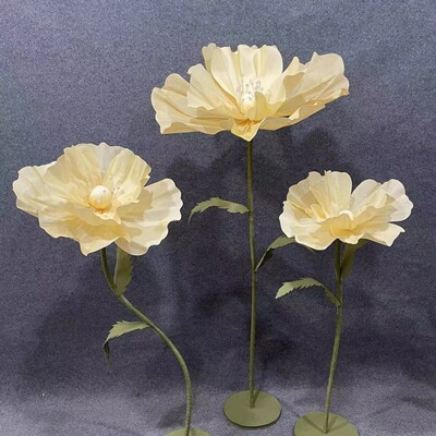 网红橱窗装饰花婚庆立杆纸婚礼花影楼杂志广告拍摄布置艺路引道具