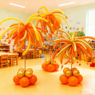 2026新年烟花气球立柱装饰商场店铺学校班级教室活动场景氛围布置