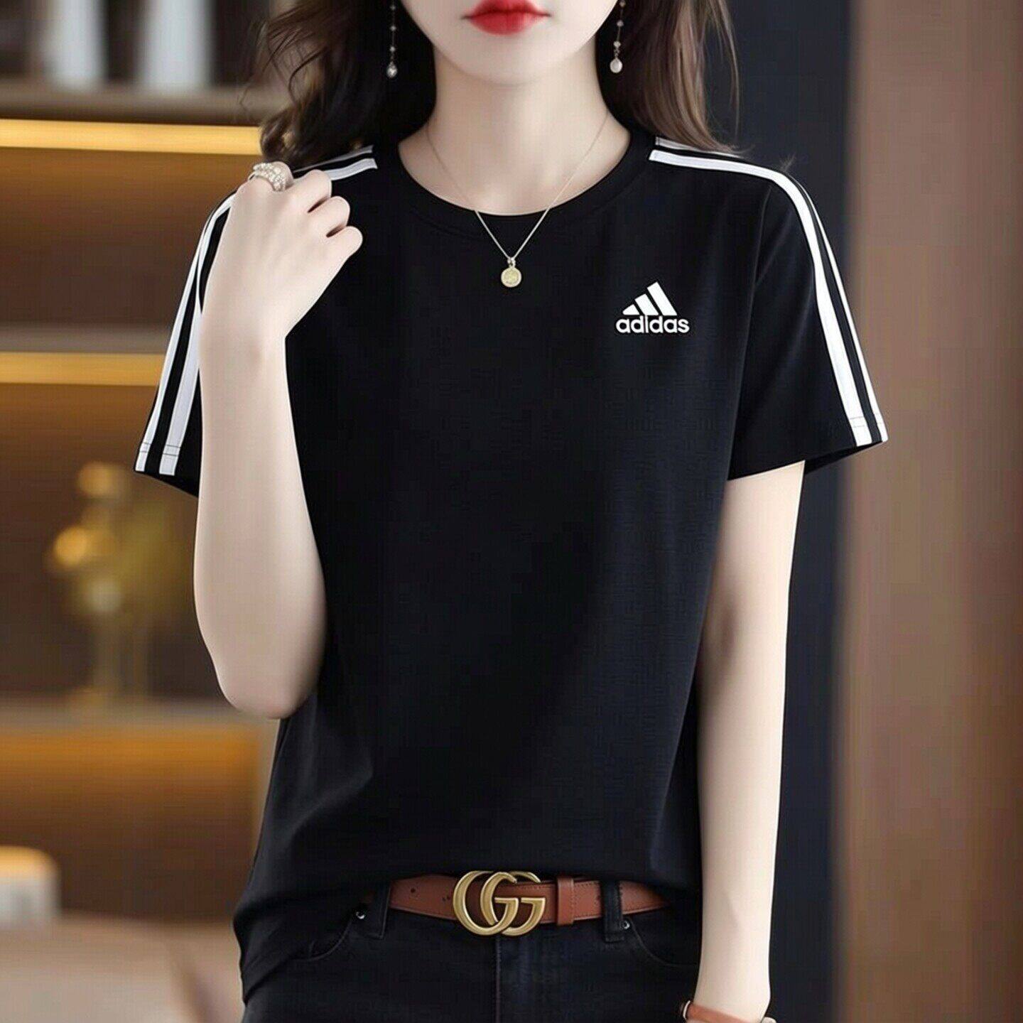 AdidasT恤女夏季新款正品半袖上衣透气百搭休闲半袖简约短袖女