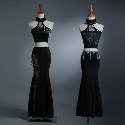 新款傣族舞蹈服装女练习裙花腰裙