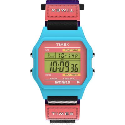 代购Timex天美时男士腕表计时闹钟秒表背光树脂尼龙防水夜光