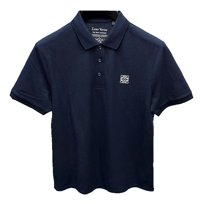 短袖休闲青年珠地纯棉刺绣t恤