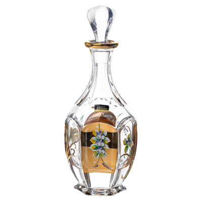 捷克进口BOHEMIA水晶玻璃珐琅描金红酒杯欧式甜酒高脚杯礼品酒具