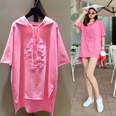 连帽衫胖mm大码上衣女