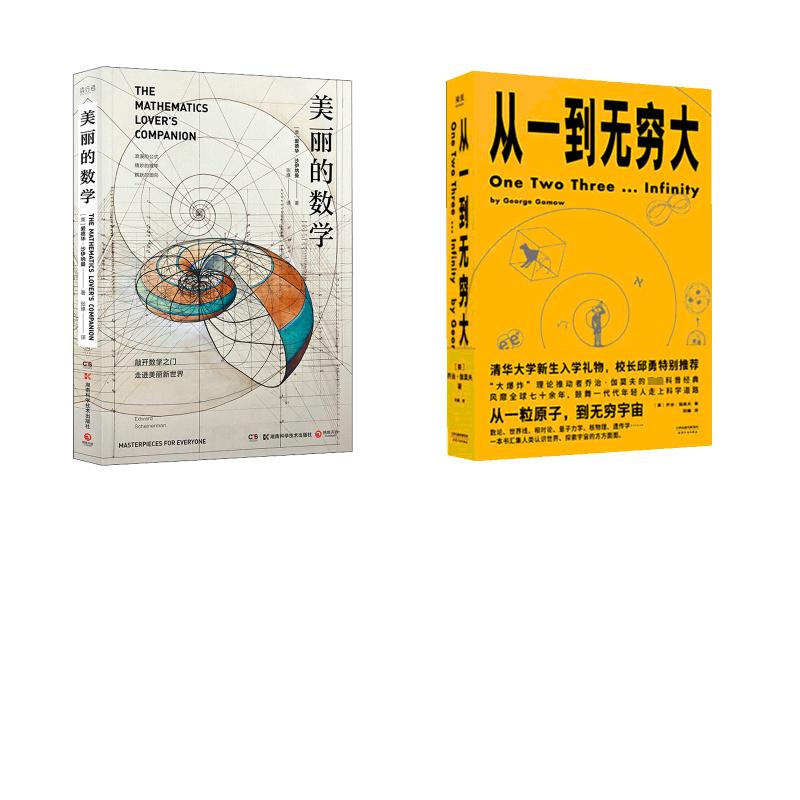 美丽的数学+从一到无穷大 (美)爱德华·沙伊纳曼(Edward Scheinerman) 著 张缘 译等 科普读物其它文教 新华书店正版图书籍