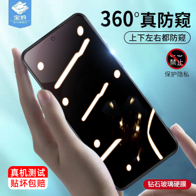 蓝光全覆盖隐私抗指纹防窥钢化膜