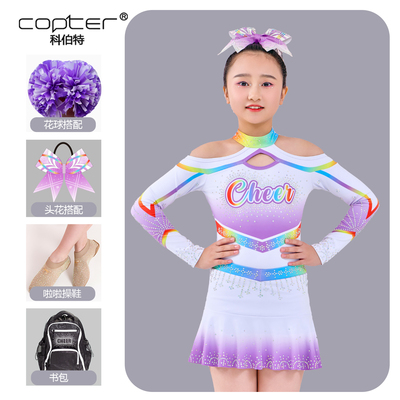 2026新款COPTER啦啦操比赛服花球服装技巧啦啦比赛服表演队服现货