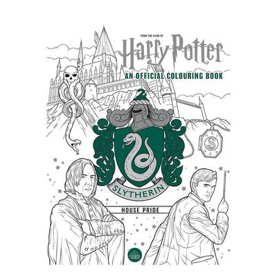 【预售】Harry Potter: Slytherin House Pride: The Official Colouring Book哈利波特：斯莱特林学院的骄傲：官方涂色本 英文进